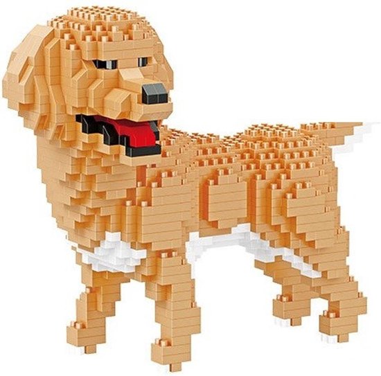 Balody Golden Retriever - Nanoblocks - bouwset / 3D puzzel - 824 bouwsteentjes | bol
