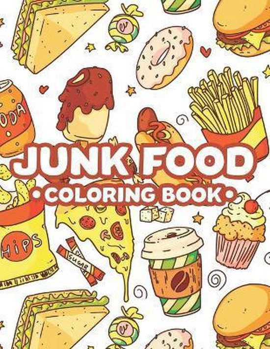 Junk Food Coloring Book, Billy Woll | 9798675931156 | Boeken | bol.com