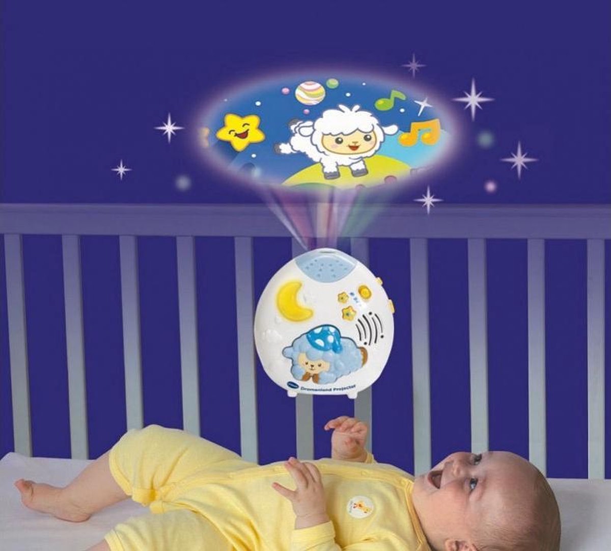 VTech Dromenland Projector lumière de nuit pour bébé Bleu, Blanc | bol.com