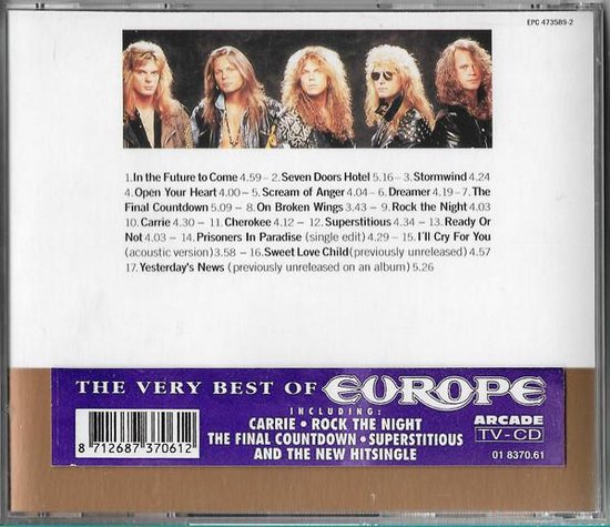 Europe 1982 - 1992, Europe | CD (album) | Muziek | bol