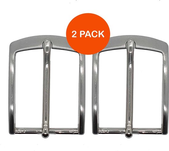 Losse Gesp - Riemgesp - 2 Stuks - 35 MM - Zilverkleurig Mat | bol.com