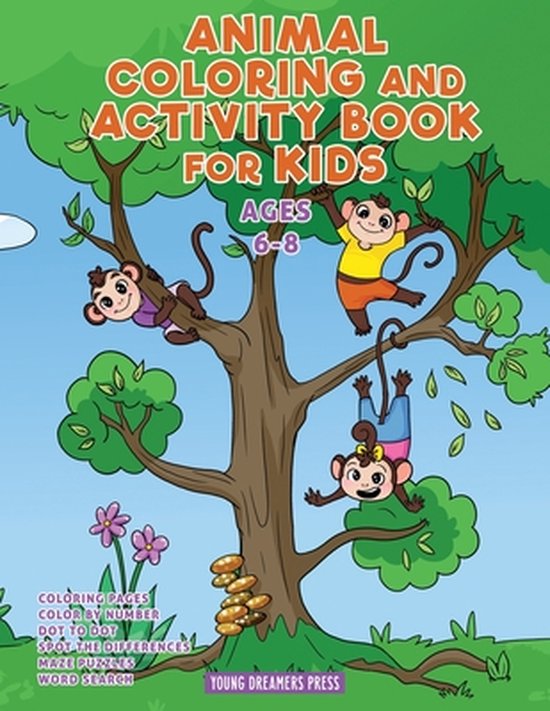Animal Coloring and Activity Book for Kids Ages 6-8 | bol