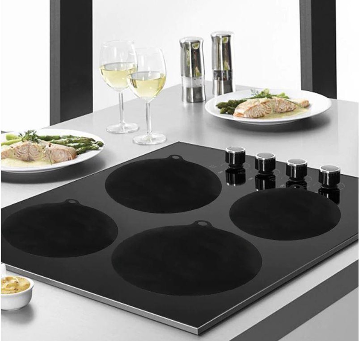 Inductie beschermings mat - Silicone - ⌀22cm - Pan onderzetter - Non ...