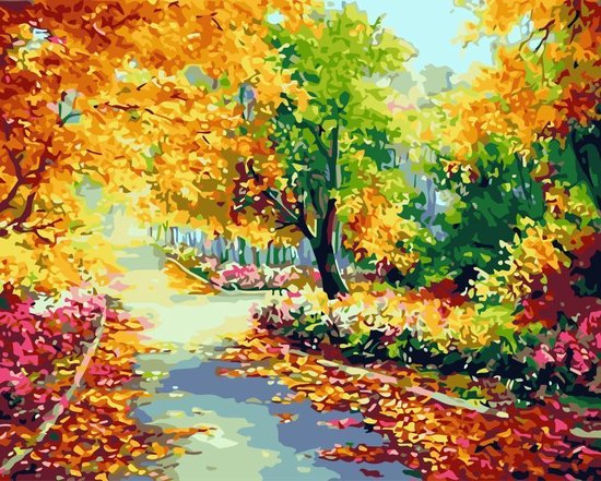 Schilderen op Nummer - Painting by Number - Volwassenen - Herfst ...