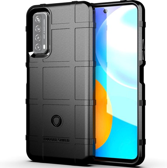 Hoesje voor Huawei P Smart (2021) - Heavy Armor TPU Back Cover - Zwart ...