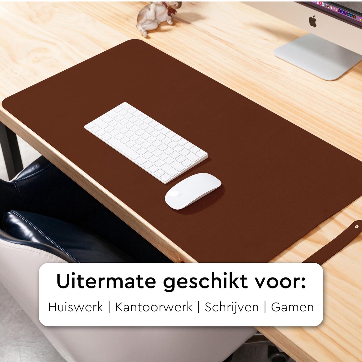 Bureau Onderlegger Leer | Gaming Muismat XXL | Bureaumat | 80 x 40 CM ...