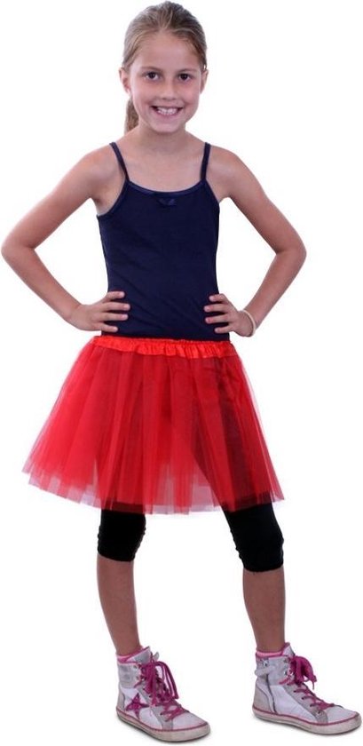 Tule rokje kinderen rood one size | bol.com