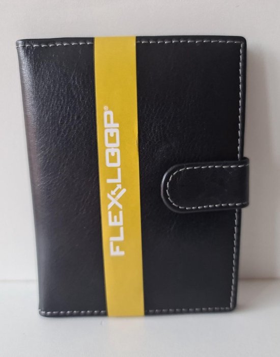 Flexloop Leren Mapje voor Rijbewijs/ID - Creditcardhouder - Black | bol