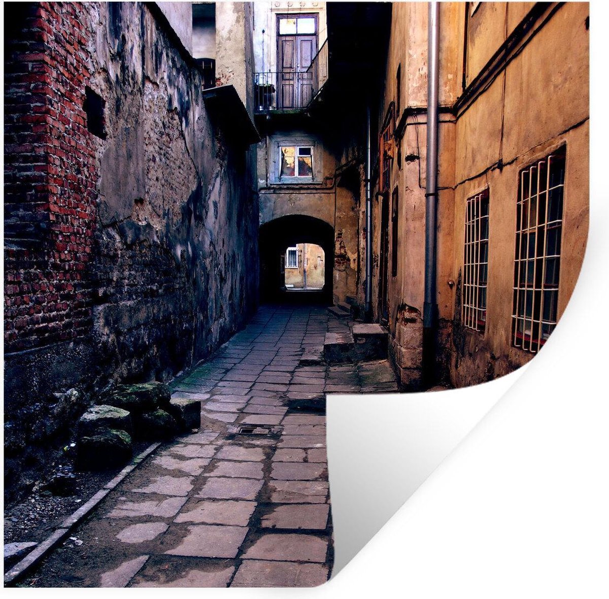 Stickers Stickers muraux - Les vieilles rues de Lviv ukrainienne ...