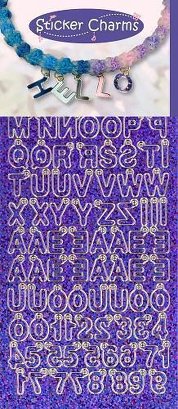 Sticker Charms ABC D.Purple | bol.com