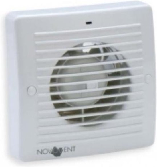 Novovent Badkamerventilator 100mm - 90m3 - opbouw - kunststof, wit ...
