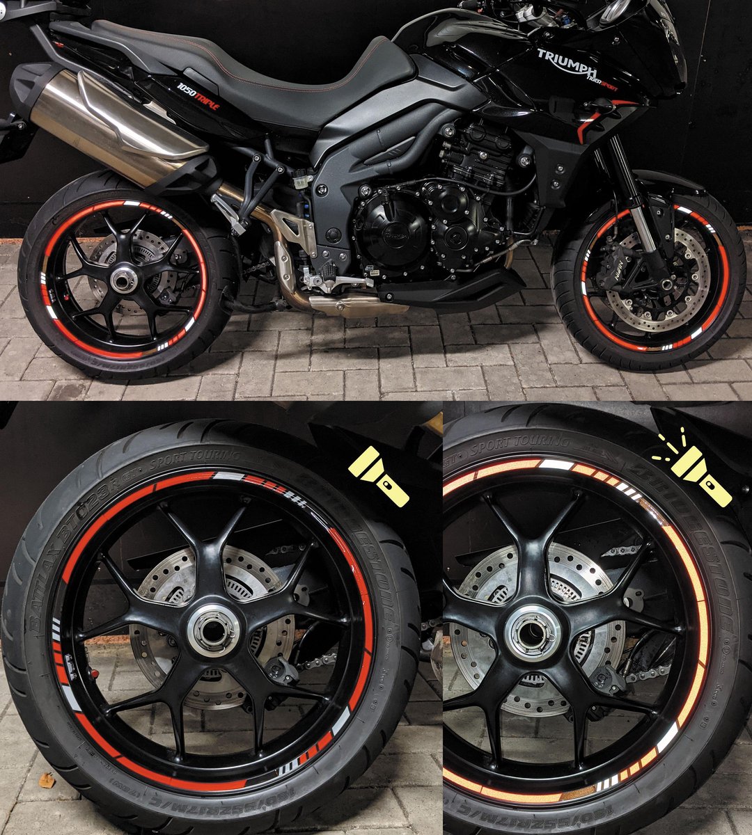 Zerald - Motor wiel / velg Sticker - Reflecterende stickers voor ...