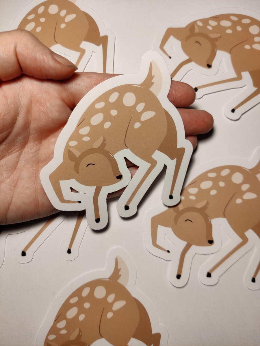 Hert Sticker - Bos Dieren - Herten Zoogdieren Bok Hinde Ree ...