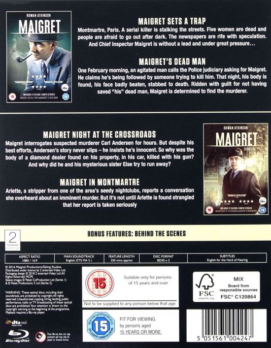 Maigret: The Complete Collection [Blu-ray] (Blu-ray), Rowan Atkinson | Dvd's | bol
