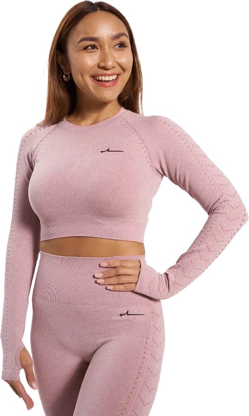 Forza fighting crop top ls energy in de kleur roze. | bol