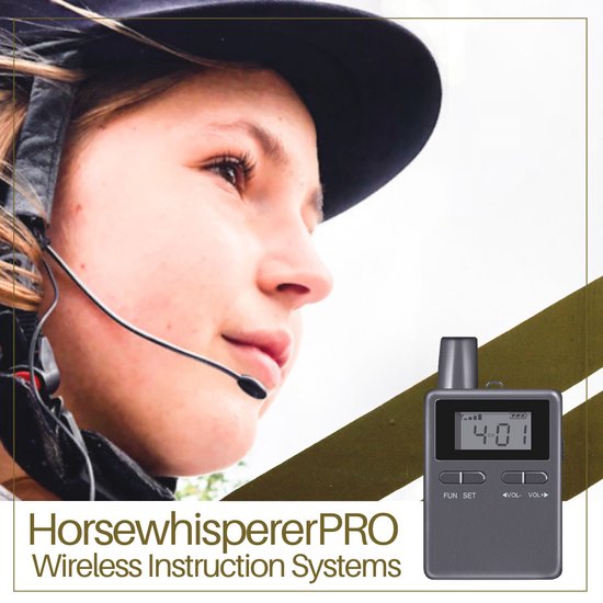 HorsewhispererPRO Premium Headset – 2-Wegs Communicatie voor Draadloze ...