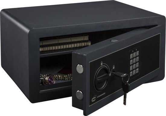 STANDERS - Elektronische kluis - 20L - 30 x 43 x 20 cm - Wandkluis ...