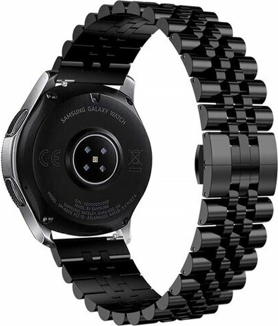 By Qubix Stalen band - Zwart - Xiaomi Mi Watch - Xiaomi Watch S1 - S1 Pro - S1 Active... | bol