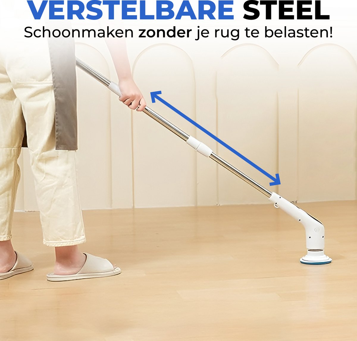 Nitel Elektrische Schoonmaakborstel – Schrobborstel – Schrobber Met ...