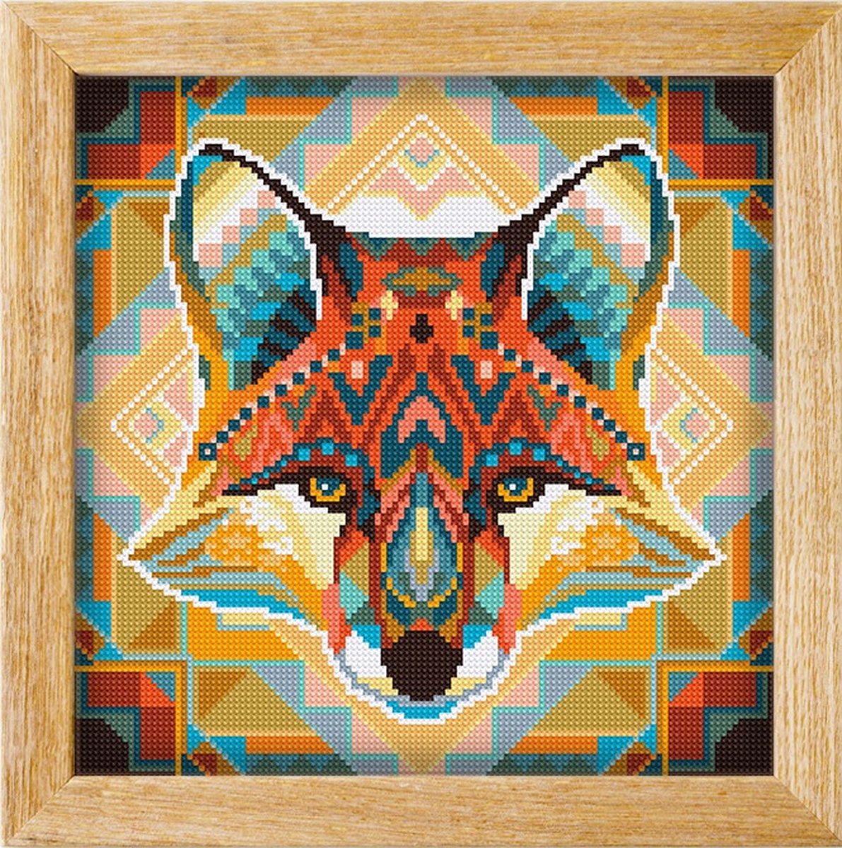 Diamond painting MANDALA Dieren VOS (167) - AWSOME PATTERNS - VIERKANTE ...