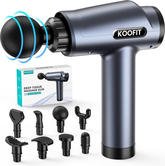 Massage Gun, KOOFIT Spier Massage Pistool Diep Weefsel met 8 ...