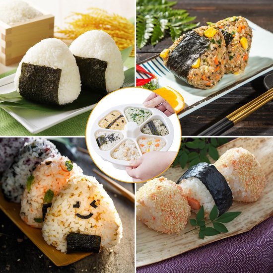 Onigiri Maker Sushi Onigiri Mold Set Japanse Onigiri Sushi Zesset ...