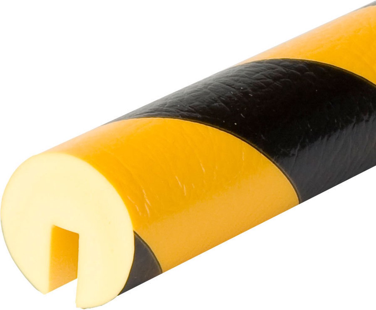 Dancop - Beschermprofiel voor randen - Type B - Stootrand - Zelfklevend - Geel/Zwart -... | bol
