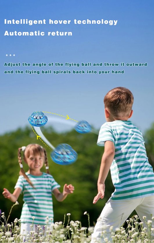 Flynova Pro Blauw - Magic Flying Ball - Met Afstandsbediening- Mini ...