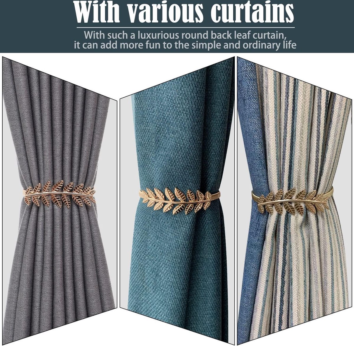 Gordijnkoorden Set van 4 Koorden voor Gordijnen Gordijnkoorden van ...