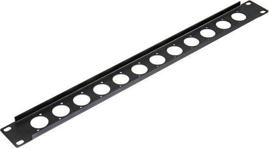 MUSIC STORE 19" XLR Panel Mounting 1U - Rack paneel | bol
