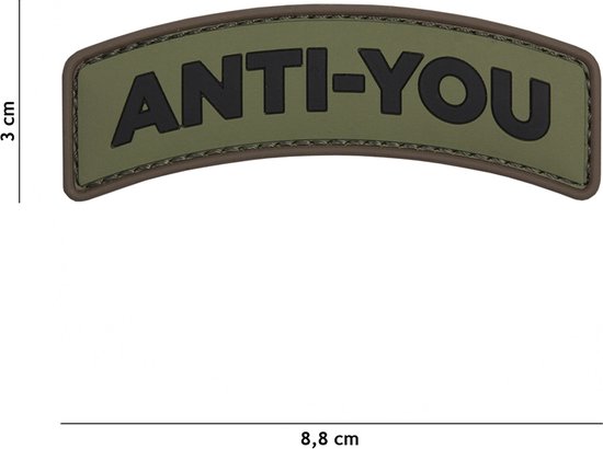 101 Inc Embleem 3D Pvc Anti-You Coyote 11119 | bol