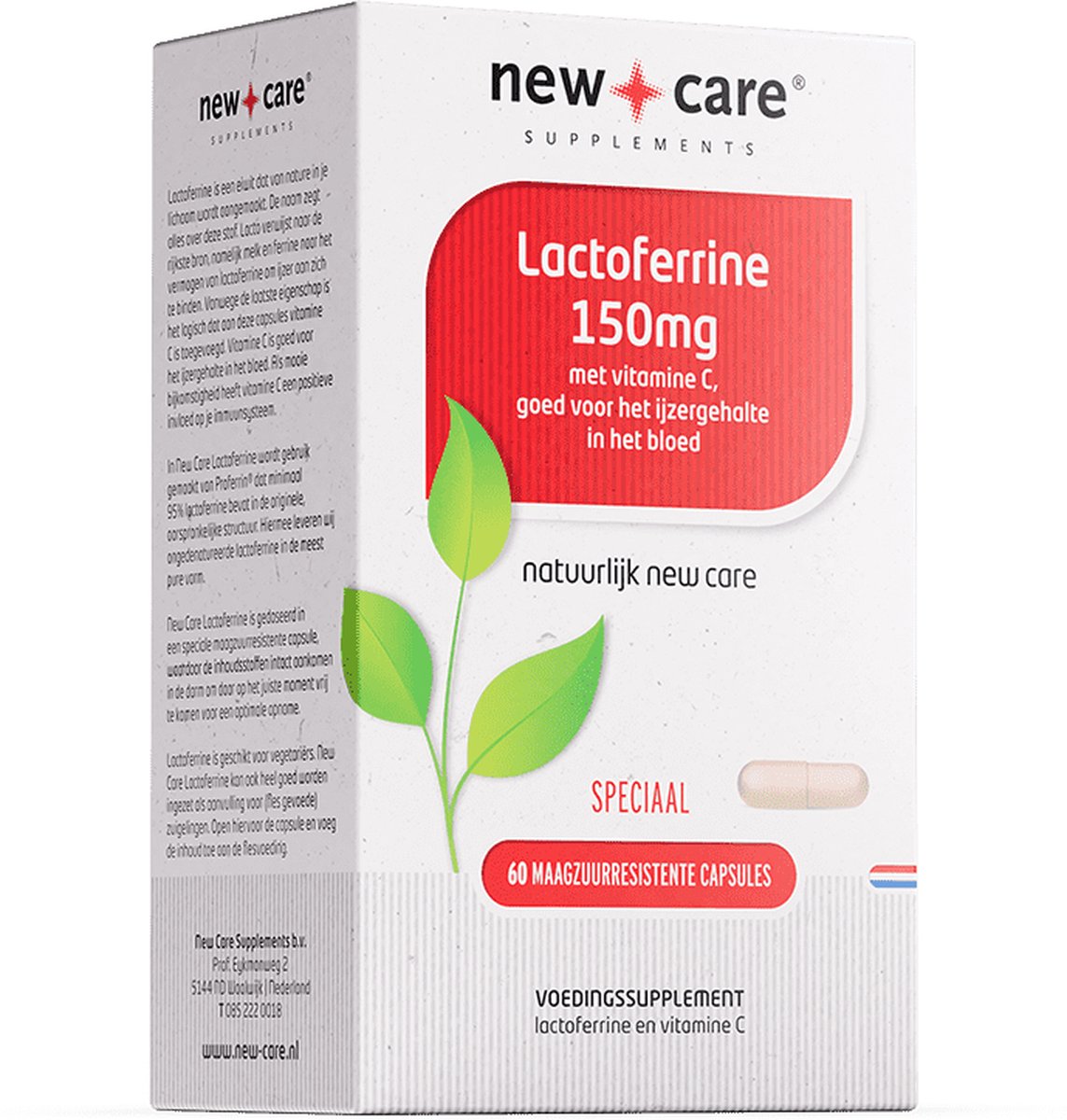 New Care Lactoferrine 150mg - 60 capsules | bol