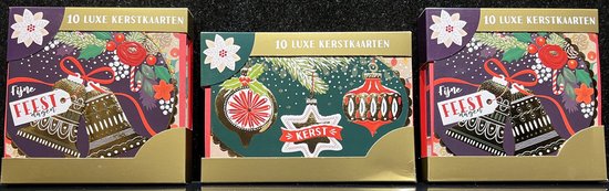 30 Kerstkaarten - Paperclip - Luxe Kaarten Met Envelop - Fijne ...