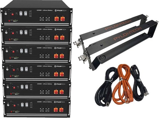 Pylontech Pylontech 21 KWh Zonne-opslag Lithium LiFePO4 Incl. Kabel | bol