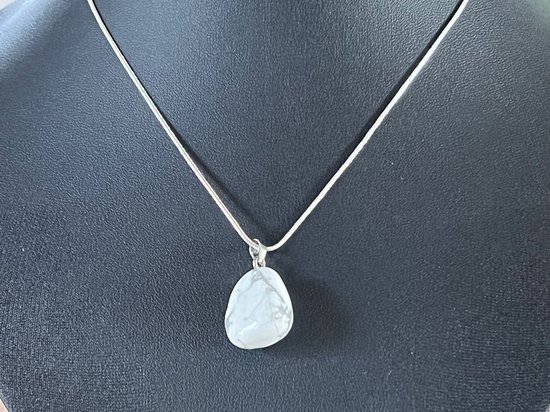 925 Zilveren Ketting Met Edelsteen - Wit | bol