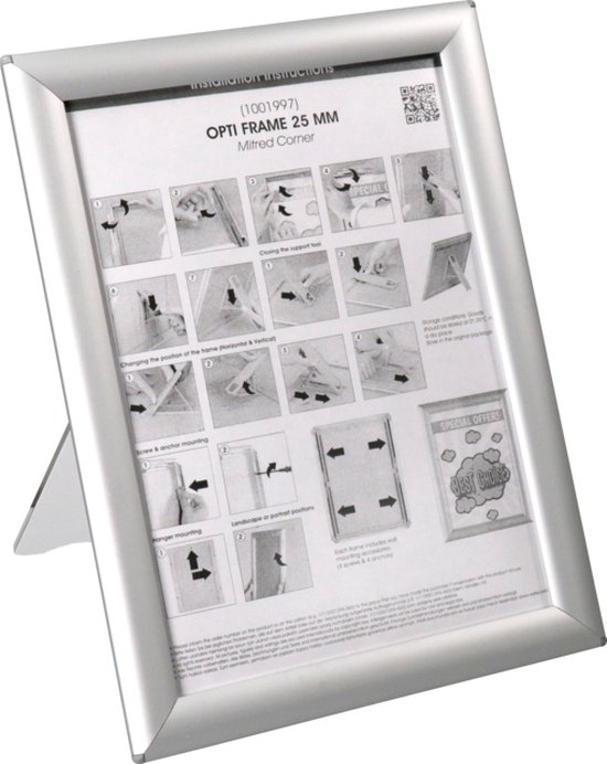 Opti-Frame 25 mm A4 met standaard | bol