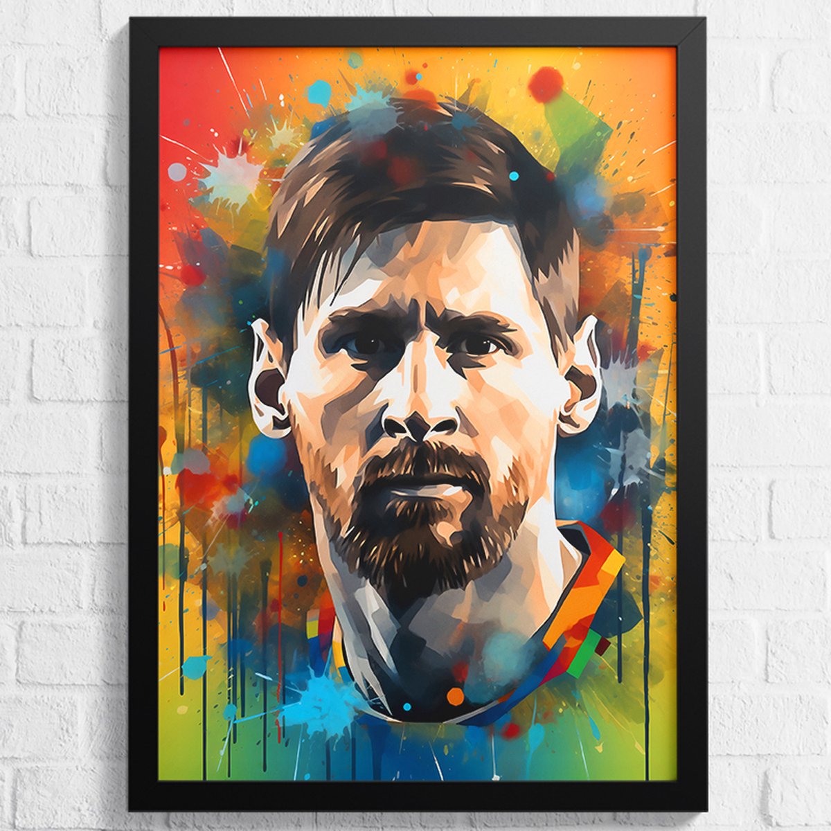 Lionel Messi Poster - Graffiti Art - Voetbal Poster - Sport - Bekende ...