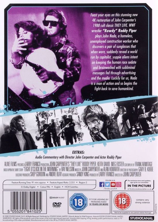 They Live (Dvd), Roddy Piper | Dvd's | bol