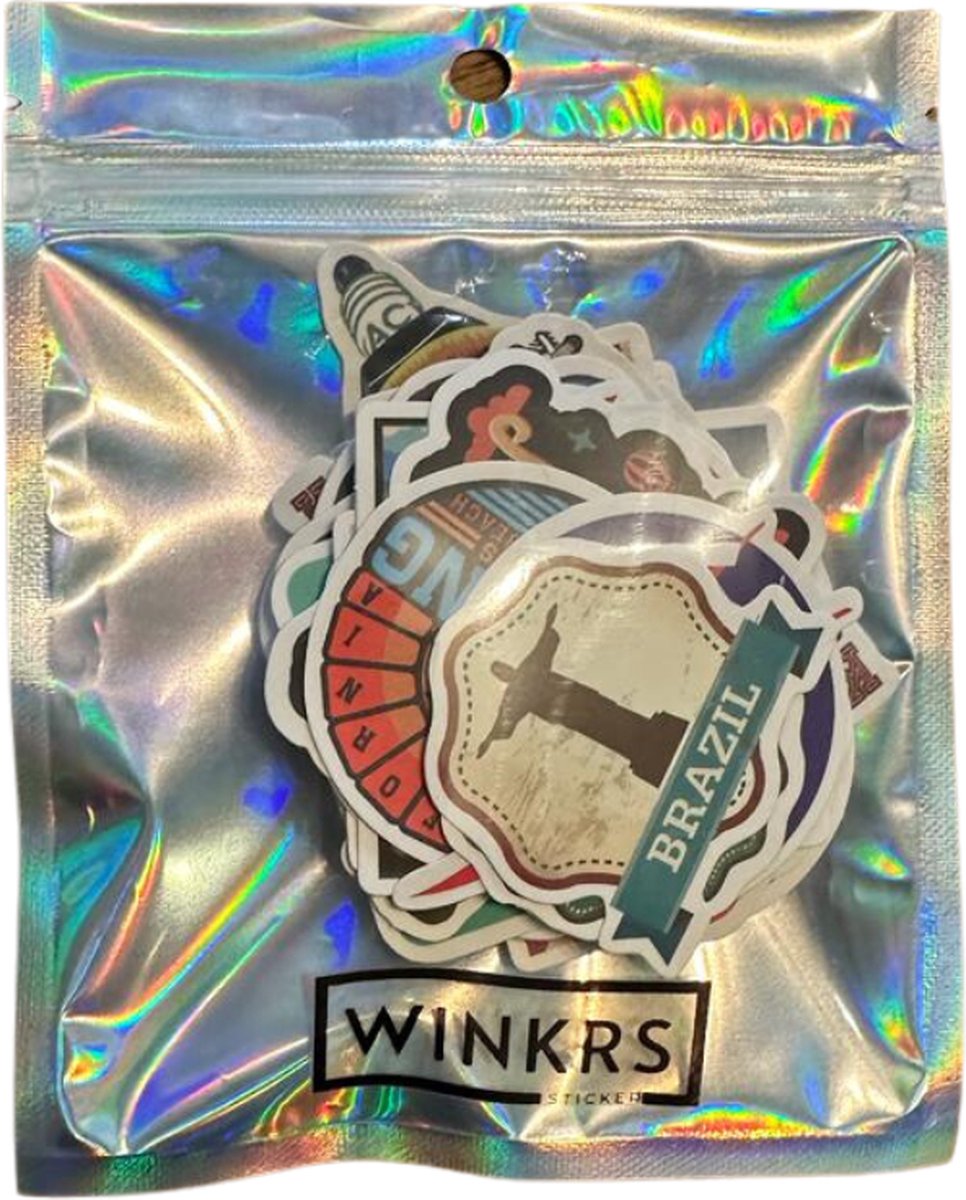 Sticker Mix: Reizen, America & Nasa - 50 Stickers voor Laptop ...