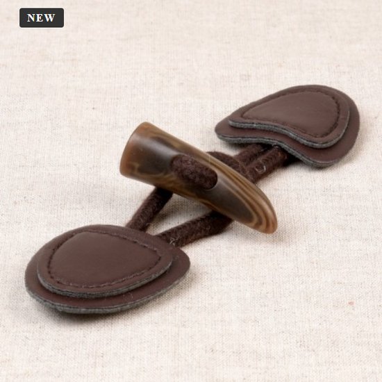 Houtjetouwtje Sluiting - Knoop Hout voor Naaien - Bruin - 2 Stuks | bol