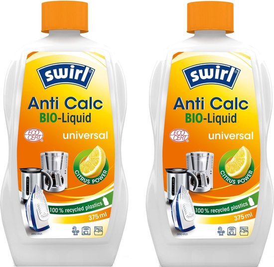 Swirl anti Calc Bio-Liquid Universal - ontkalker - 2x 375ml | bol