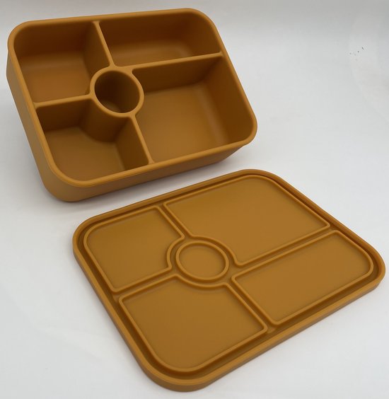 JAXX - 100% Lekvrij - duurzaam Food Grade Silicone brooddoos Geel ...