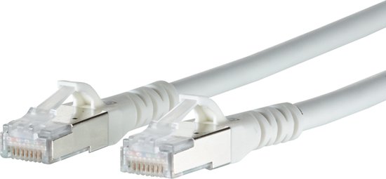 Metz Connect 1308453088-E RJ45 Netwerkkabel, patchkabel CAT 6A S/FTP 3.00 m Wit... | bol