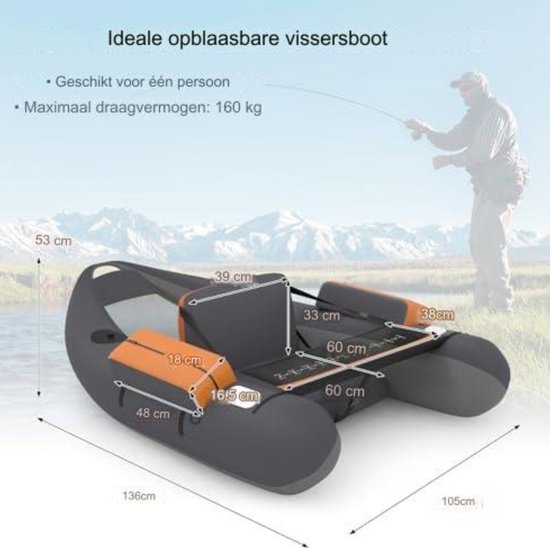 Opblaasbare Boot - Zwart | bol