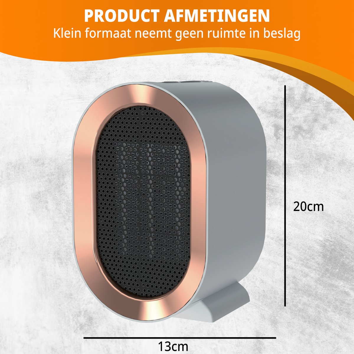 Grayce Elektrische Mini Heater – Elektrische kachel – Heater voor ...