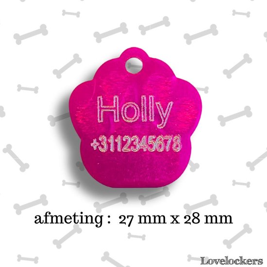 Lovelockers® | Hondenpenning inclusief graveren | Gegraveerde Penning ...