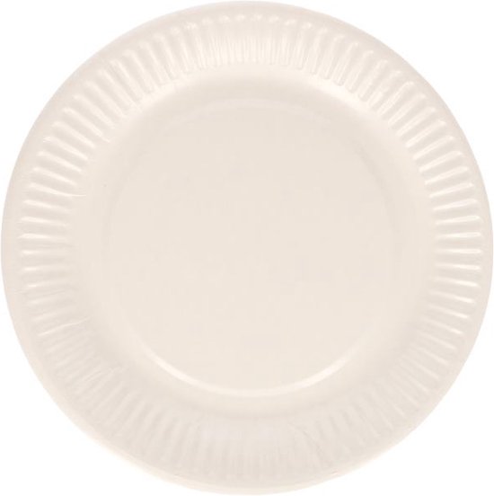 Wegwerpbordjes wit karton 18 cm | bol