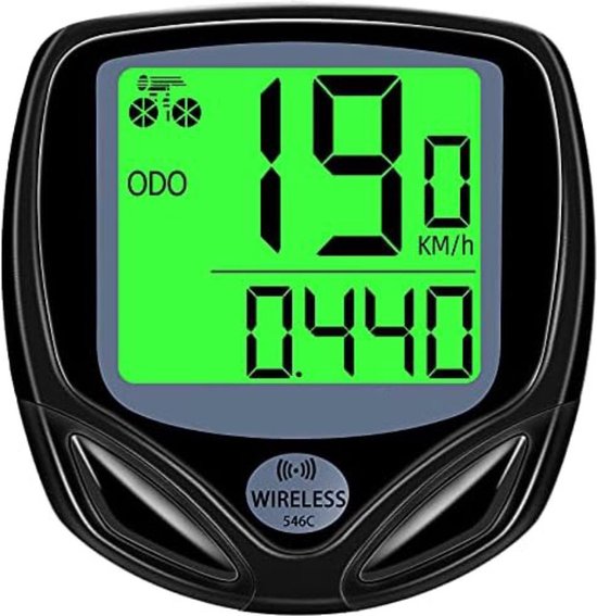 Kilometerteller Fiets - Fietscomputer Draadloos - Snelheidsmeter Fiets ...
