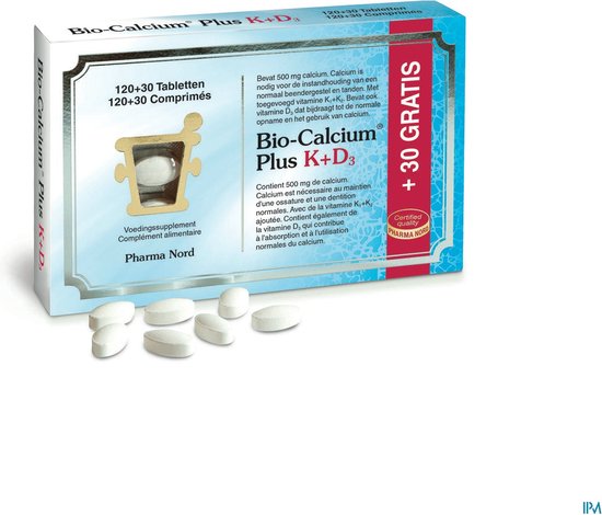 Bio-calcium Plus K+d3 Tabl 120+30 Promo | bol