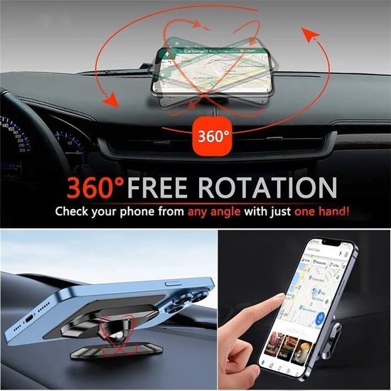 Magnetische Auto Telefoon Houder 360 Draaibare Mini Strip Vorm ...